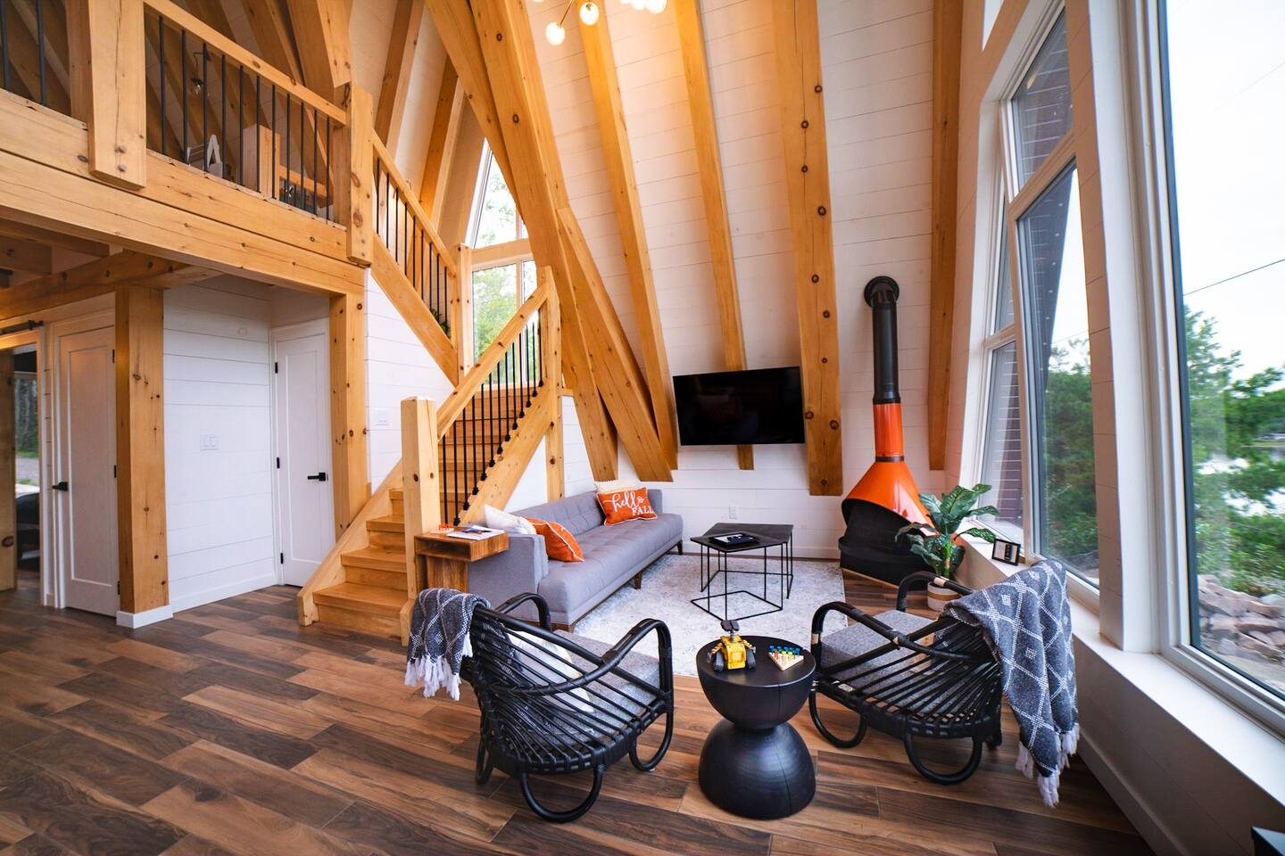 Modern and Different Black A-Frame Cabin Design Idea | MODERN TINY CABINS